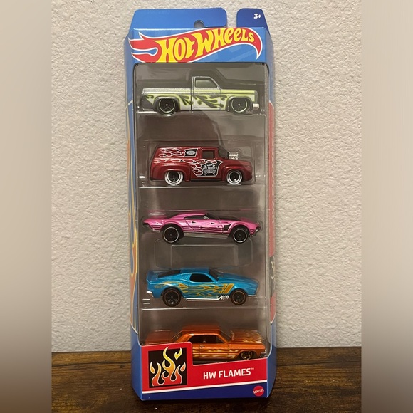 Hot Wheels | Toys | 224 Hot Wheels Hw Flames 5 Pack Set 83 Chevy ...